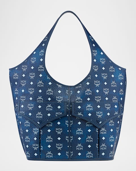 MCM Himmel Reversible Visetos Monogram Tote Bag | Neiman Marcus