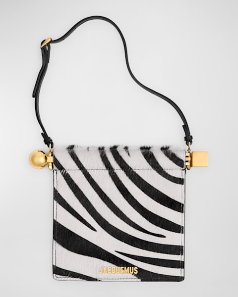 Jacquemus Le Chiquito Noeud Zebra Printed Leather Top-Handle Bag ...
