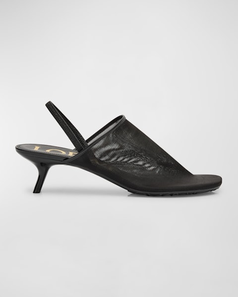 Loewe Toy Crystal Mesh Pumps | Neiman Marcus