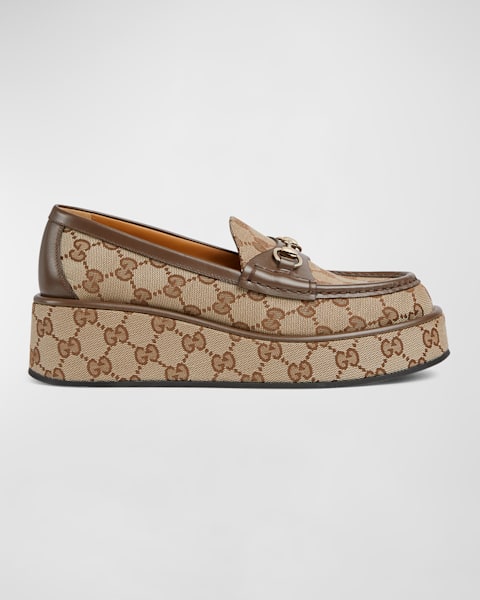 Gucci Sylke Leather Bit Loafers | Neiman Marcus