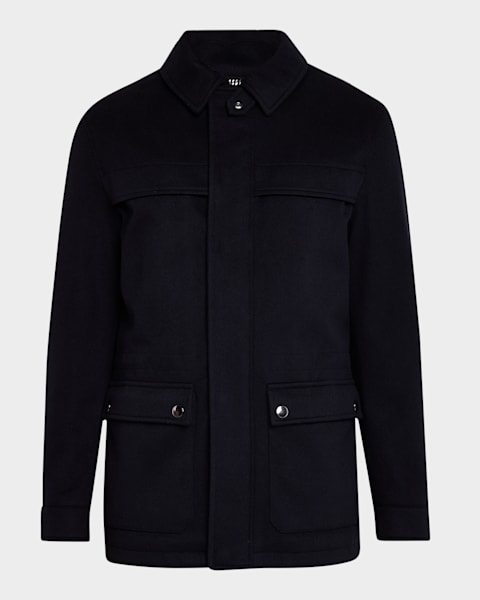 Canali Men's Full-Zip Bomber Jacket | Neiman Marcus