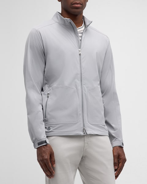 Peter Millar Men's Mercer Concealed-Zip Quilted Jacket | Neiman Marcus