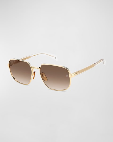 David Beckham Men's Acetate Square Sunglasses | Neiman Marcus
