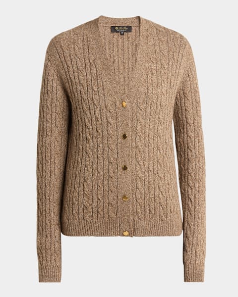 Ralph Lauren Collection Cable-Knit Mouliné Cashmere Turtleneck | Neiman ...