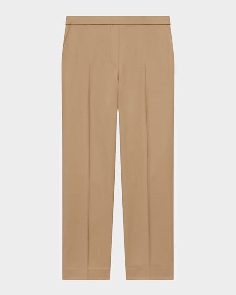 Theory Traceable Wool Slim Straight-Leg Trousers | Neiman Marcus