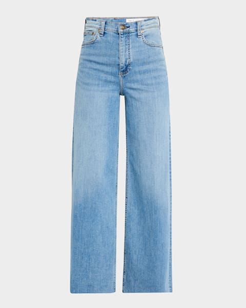 Rag & Bone Featherweight Sofie High-Rise Wide Jeans | Neiman Marcus