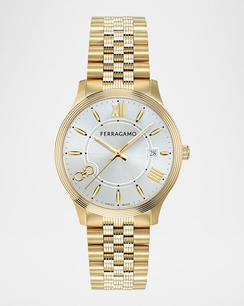 Ferragamo 25mm Ferragamo Duo Mini Watch with Silver Dial, Stainless ...