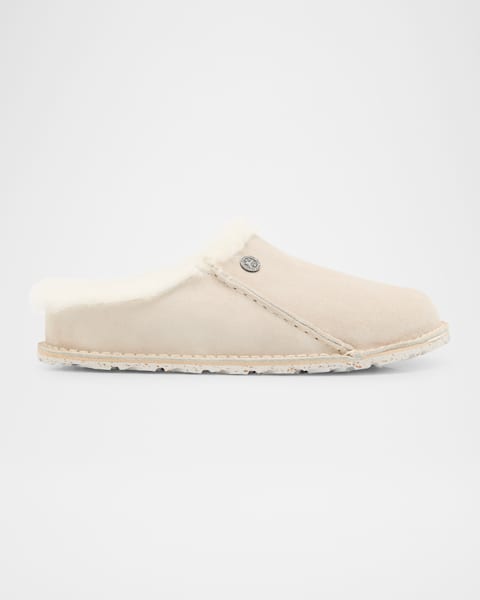 BIRKENSTOCK Boston Teddy Shearling Buckle Mules | Neiman Marcus