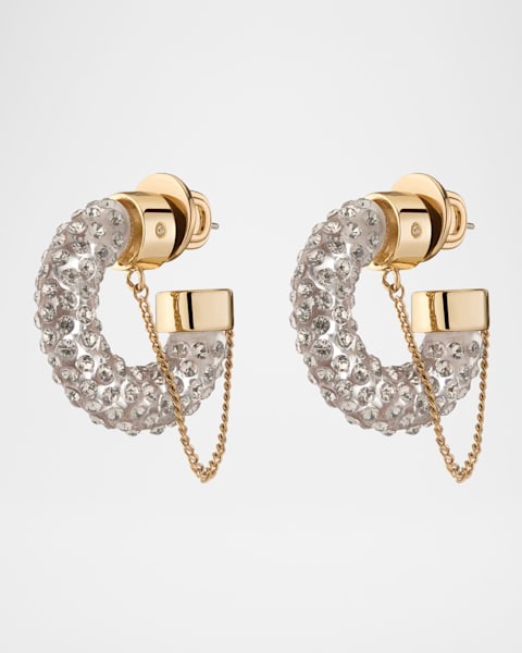 DEMARSON Mini Astra Two-Tone Hoop Earrings | Neiman Marcus