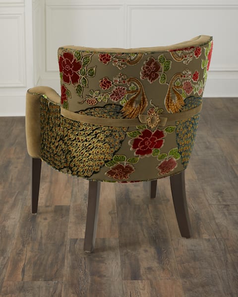 Haute House Peacock Bench with Brass Legs, 42" | Neiman Marcus