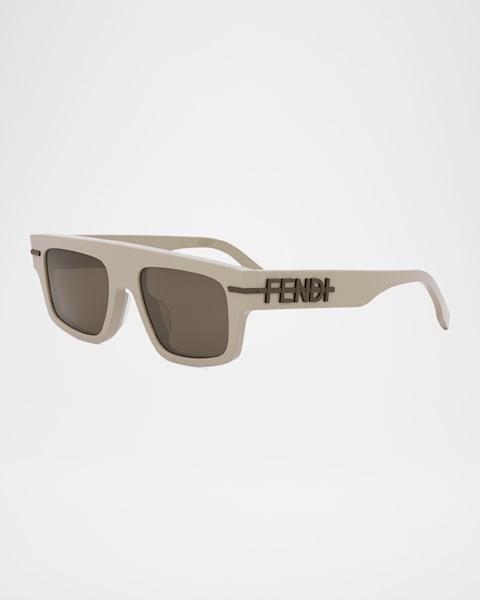 Fendi Men's Fendi First Metal Shield Sunglasses | Neiman Marcus