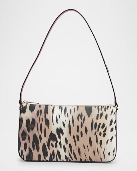 Gigi New York Maggie Knot Woven Leather Shoulder Bag | Neiman Marcus