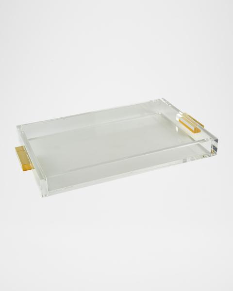 Tizo Lucite Tray with Handle | Neiman Marcus