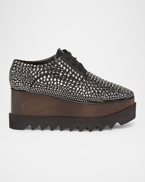 Stella McCartney Sneakelyse Vegan Logo Platform Loafers | Neiman Marcus