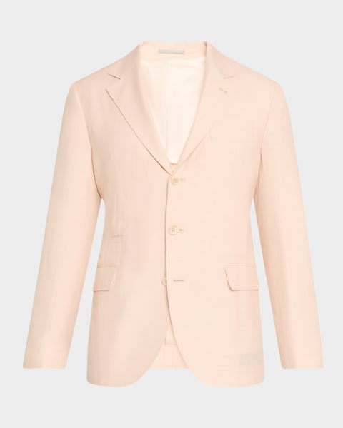 ZEGNA Men's Cashmere-Silk Check Sport Coat | Neiman Marcus