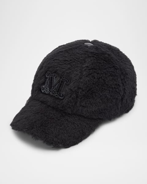 Saint Laurent YSL Wool Felt Baseball Cap | Neiman Marcus