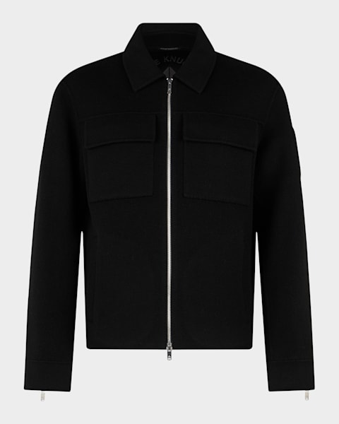 ZEGNA Men's Suede Full-Zip Overshirt | Neiman Marcus