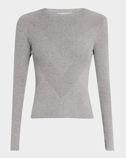 Rails Everly Pointelle Knit Flutter-Sleeve Sweater | Neiman Marcus
