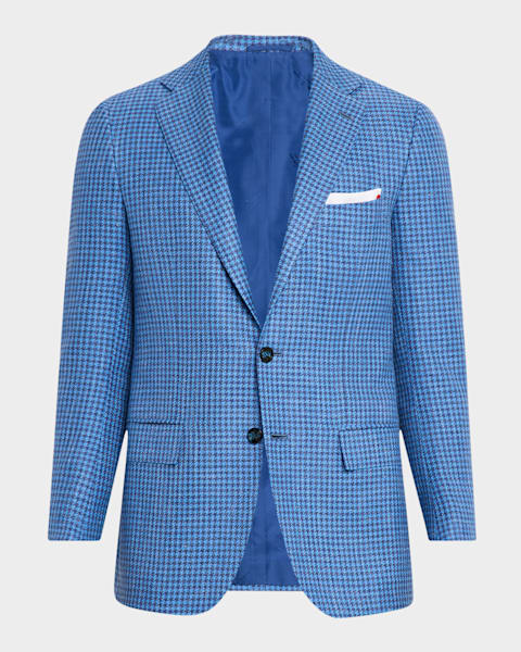 Kiton Men's Cashmere Windowpane Sport Coat | Neiman Marcus