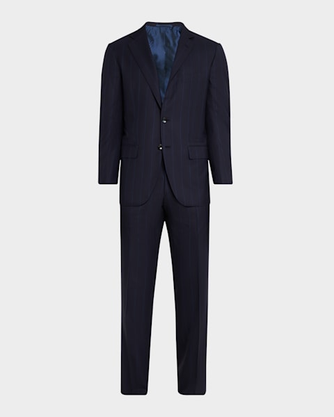 Kiton Men's Solid Wool Suit | Neiman Marcus
