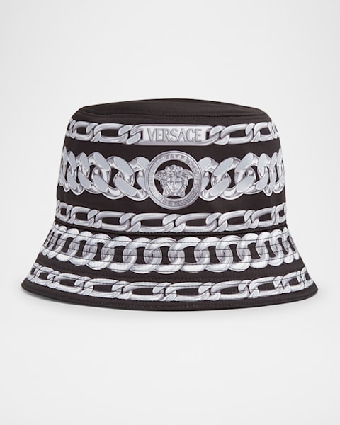 Versace Men's Wool Rib Knit Beanie Hat | Neiman Marcus