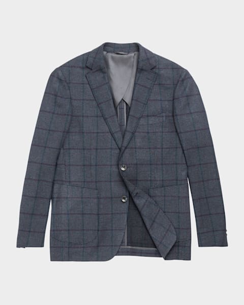 Burberry Men's Check Harrington Jacket | Neiman Marcus