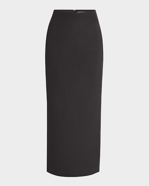 Theory Traceable Wool Knee-Length Pencil Skirt | Neiman Marcus