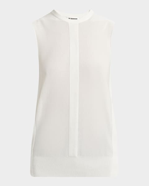 Maje Melisse Striped Knit Vest | Neiman Marcus