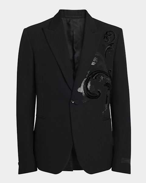 BOSS Men's Velvet Peak-Lapel Dinner Jacket | Neiman Marcus