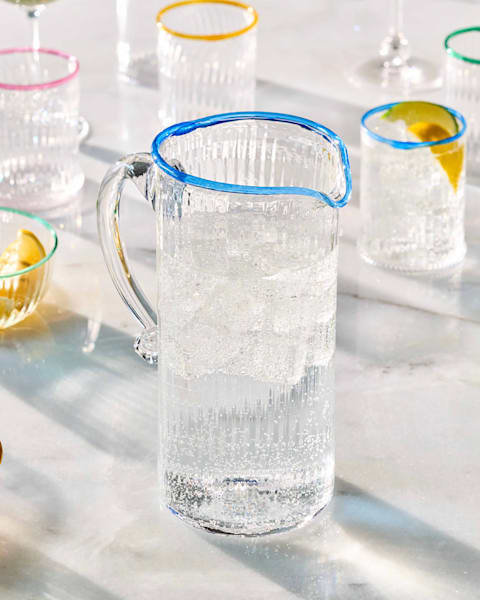 Juliska Puro Ceramic Pitcher - Chambray | Neiman Marcus