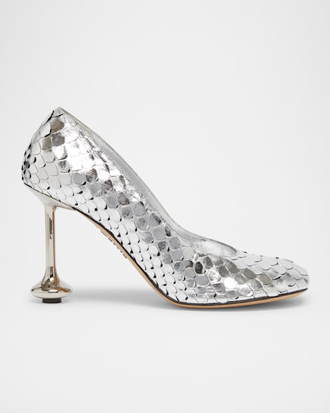 Loewe Toy Strass Leather Pumps | Neiman Marcus