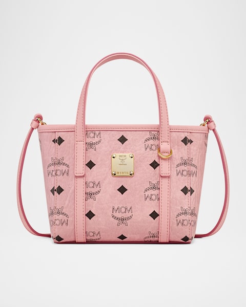 MCM Liz Small Visetos Monogram Tote Bag | Neiman Marcus