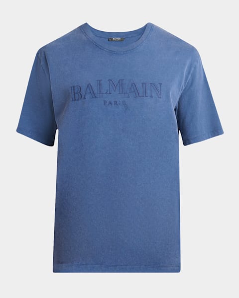Balmain Men's Logo-Print T-Shirt | Neiman Marcus