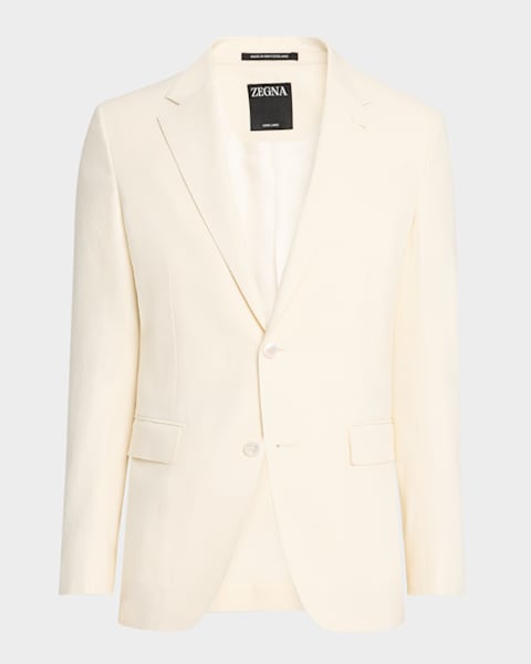 ZEGNA Men's Wool-Cashmere Plaid Sport Coat | Neiman Marcus