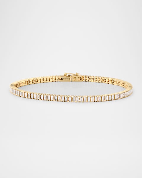 Neiman Marcus Lab Grown Diamonds 18k Yellow Gold Diamond Tennis ...