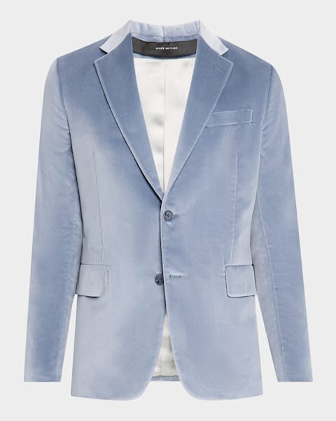 Emporio Armani Men's Peak-Lapel Check Dinner Jacket | Neiman Marcus