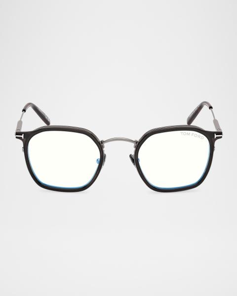 Tom Ford Square Acetate Optical Glasses Gray Neiman Marcus