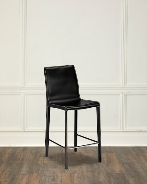 Four Hands Tyler Leather Counter Stool, 26" | Neiman Marcus