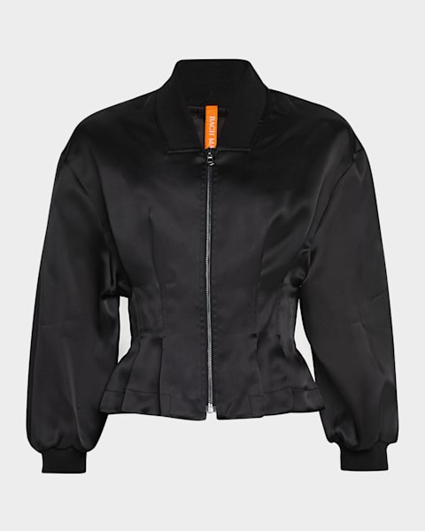 Chloe Nappa Leather Bomber Jacket | Neiman Marcus
