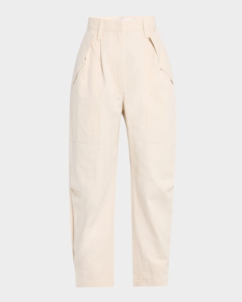 Iro Koiko Cropped Leather Pants | Neiman Marcus