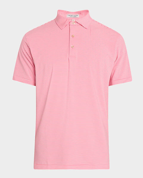 Peter Millar Men's Maze Performance Jersey Polo Shirt | Neiman Marcus