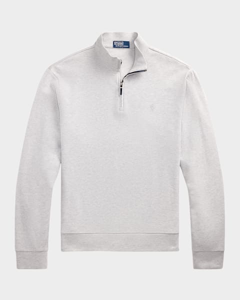 Polo Ralph Lauren Men's Wool Quarter-Zip Sweater | Neiman Marcus