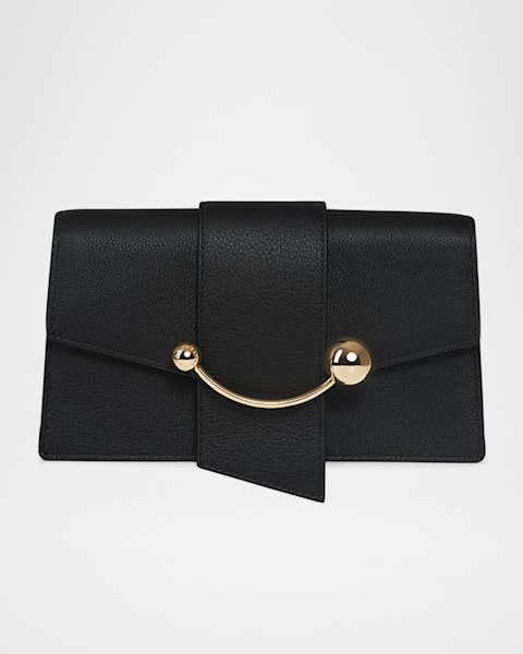 STRATHBERRY Crescent Mini Leather Shoulder Bag | Neiman Marcus