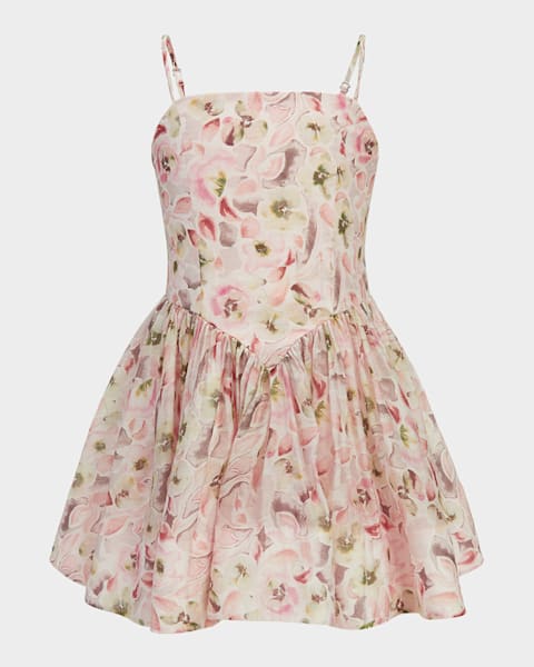 Bardot Junior Girl's Ellory Broderie Mini Dress, Size 4-14 | Neiman Marcus