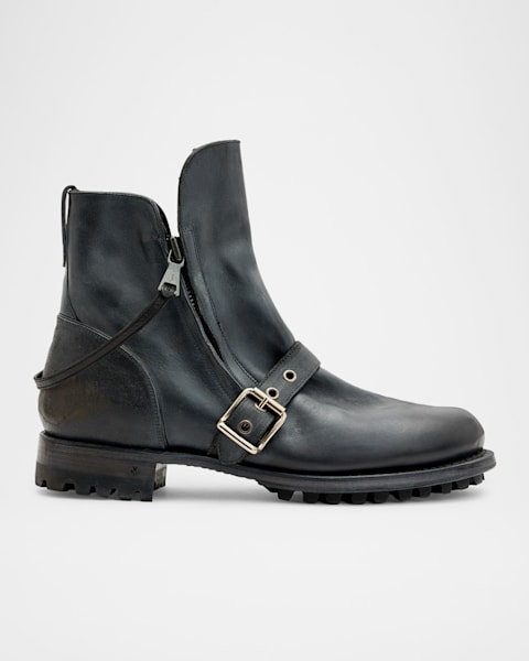 John Varvatos Men's Walker Tipped Leather Western Boots | Neiman Marcus