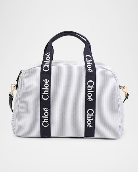 Chloe Kid's Grosgrain Logo Changing Bag | Neiman Marcus