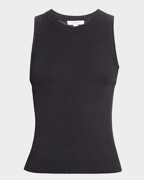 Vince Crushed Bias-Strip Tank Top | Neiman Marcus