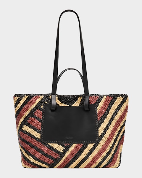 Ulla Johnson Gio Raffia Drawstring Crossbody Bag | Neiman Marcus