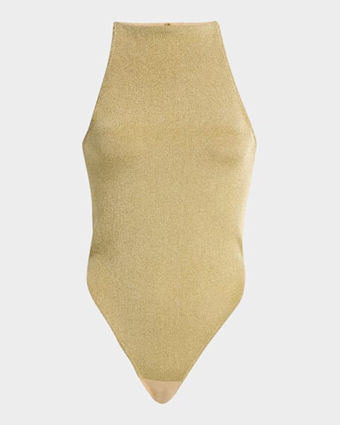 L'Agence Nica Scoop-Neck Tank Bodysuit | Neiman Marcus