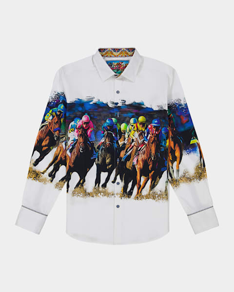 Robert Graham Men's Tahiti Cotton Sport Shirt | Neiman Marcus